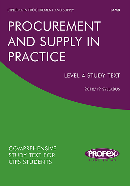 Procurement and Supply in Practice Study Pack (L4M8) – Profex Publishing